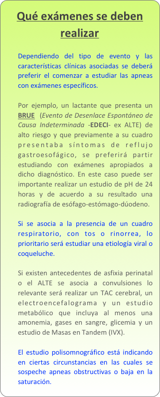 QUE EXAMENES REALIZAR